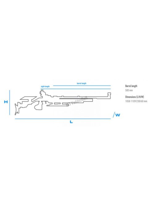 Hämmerli AR20 Silver Pro Diopter irányzékkal - M3 VADÁSZBOLT